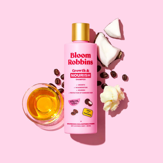 Šampón na výživu a rast vlasov s bambuckým maslom – Bloom Robbins SK